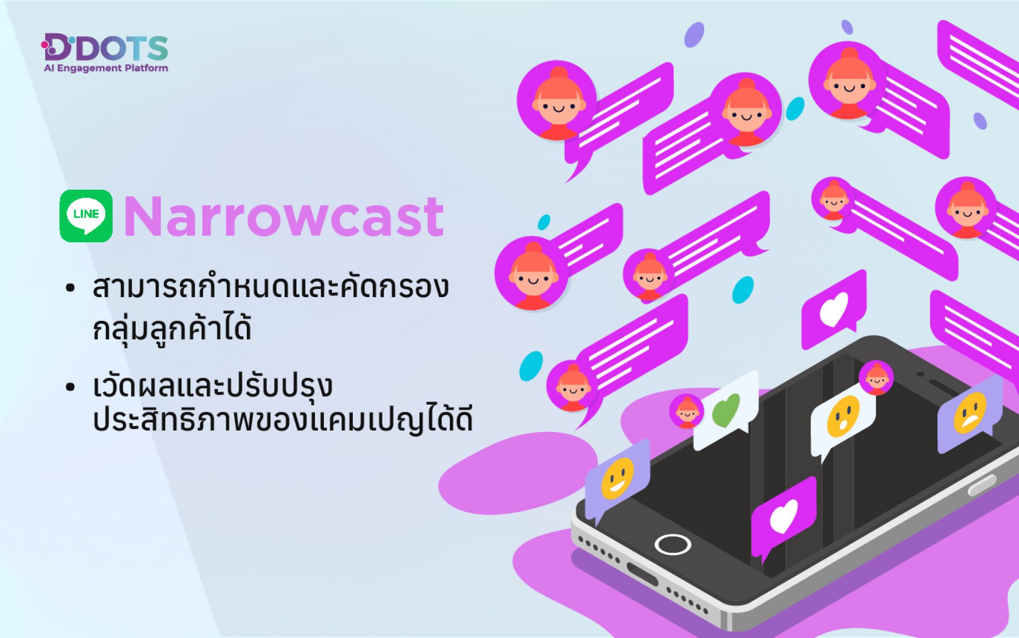 มาดู! ความต่าง Line Broadcast vs Narrowcast ส่งข้อความอย่างไรให้ยอดขายเพิ่ม? - D-DOTS
